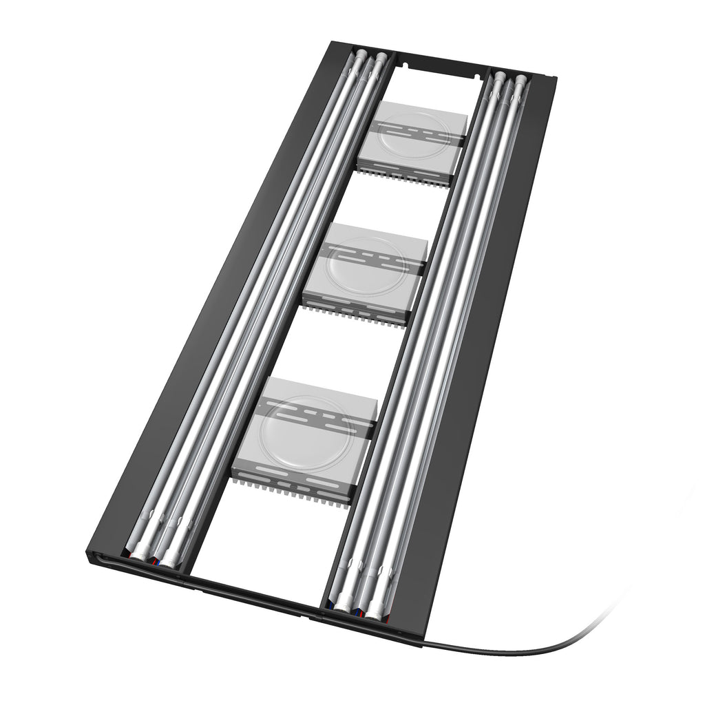 Aquatic Life T5 HO Hybrid 4-Lamp Mounting System Fixture, Black 48-Inc ...