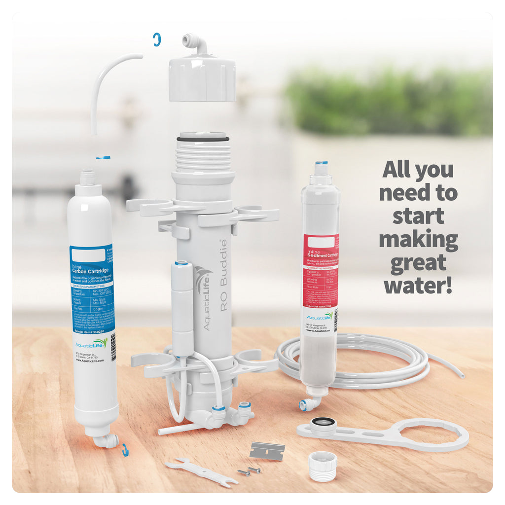 100 GPD 3-Stage RO Buddie Reverse Osmosis System – aquaticlife.com