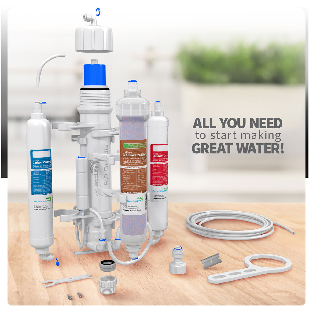 50 GPD 4-Stage RO Buddie Reverse Osmosis/Deionization System ...