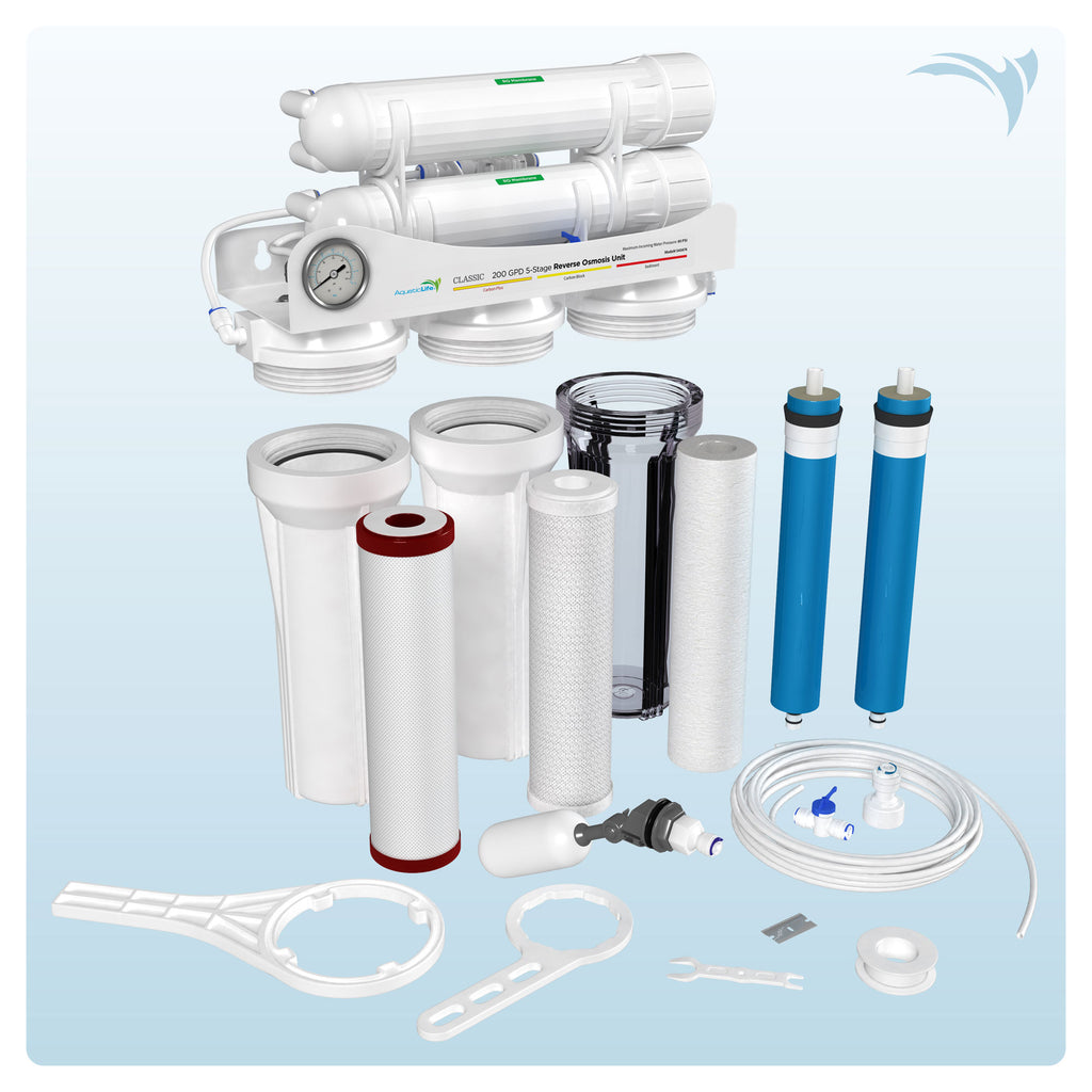 200 GPD High Efficiency Hydroponic Reverse Osmosis System – aquaticlife.com