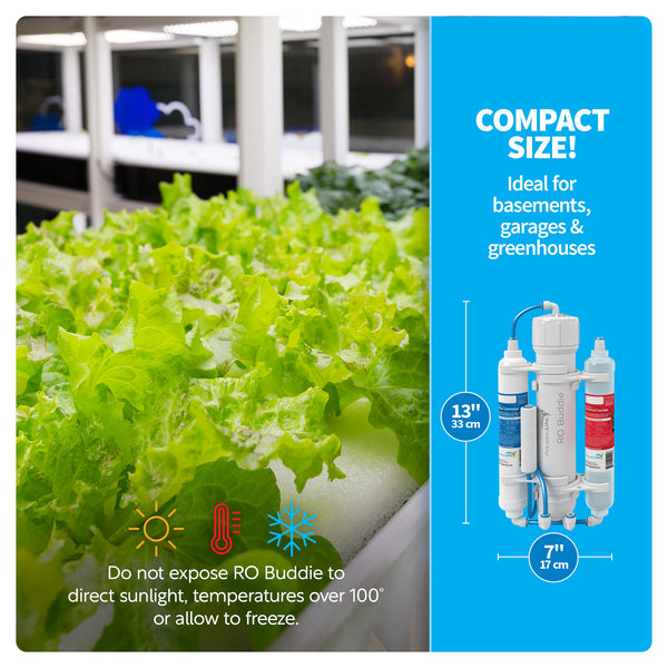 75 GPD 3-Stage RO Buddie Hydroponic Reverse Osmosis System ...
