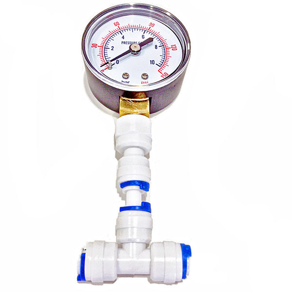 Pressure Gauge 1/4-Inch Tee Fittings – aquaticlife.com