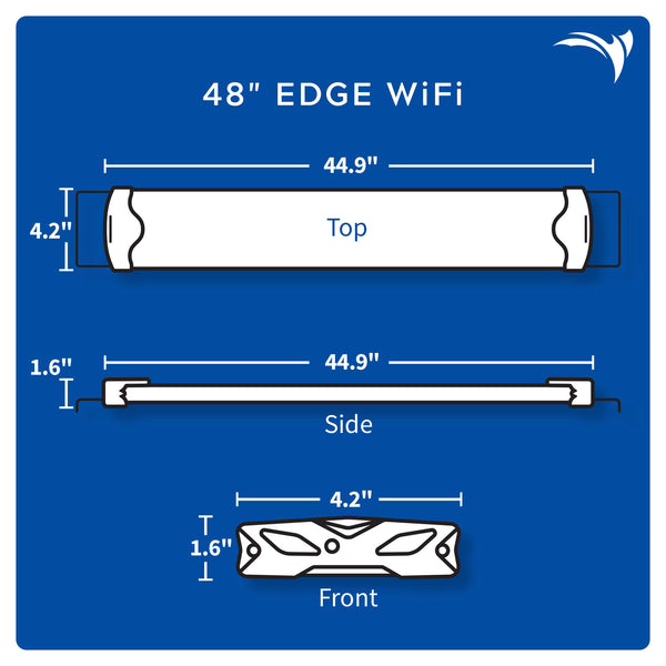 Aquatic Life EDGE WiFi LED Freshwater Aquarium Light Fixture, 48-Inch ...